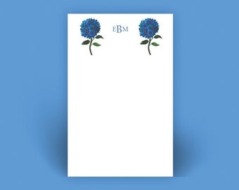 Hydrangea Notepad . Watercolor Blue Hydrangea Note Pad . Floral ...