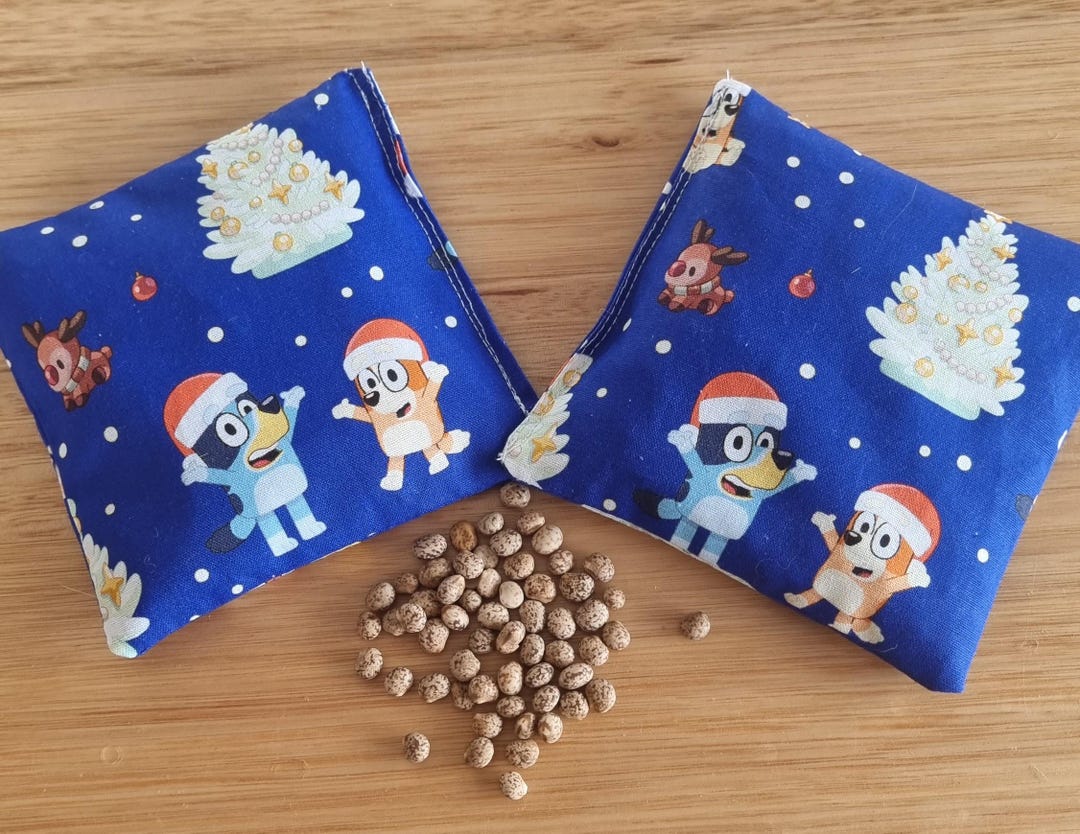 Bluey Christmas Kids Mini Bean Bags Lupin Seed Mini Heat Pack Cool Pack ...