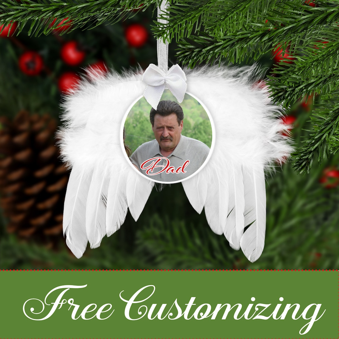 Personalized Angel Wing Christmas Ornament - A Cherished Tribute to ...