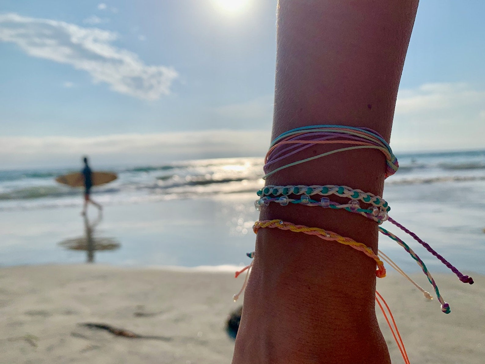 Beach Day Adjustable Beaded String Waterproof Bracelet Set | Etsy