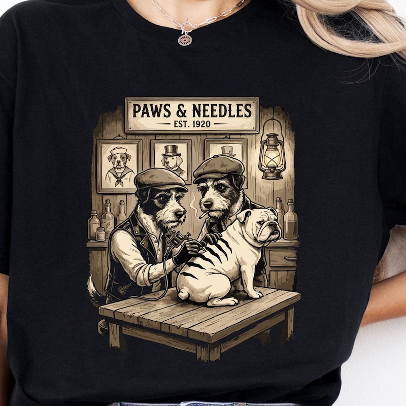 Dog Tattoo Cat Shirt - Etsy UK