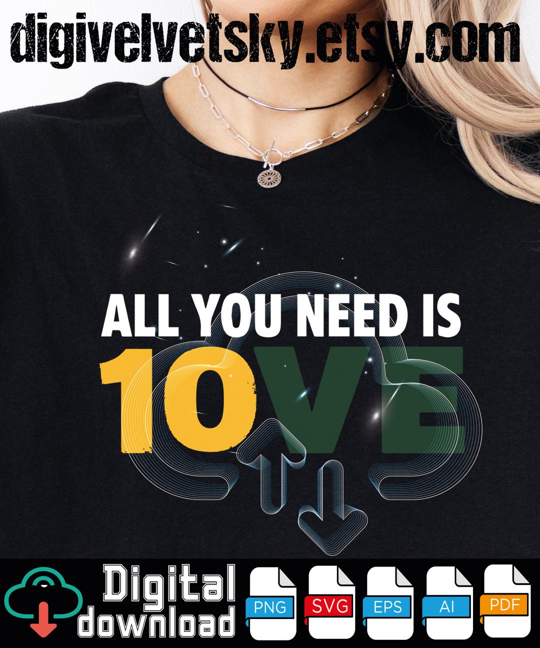 All You Need is 10ve Love PNG: Cute Wordplay Romance Quote Png Minimal ...