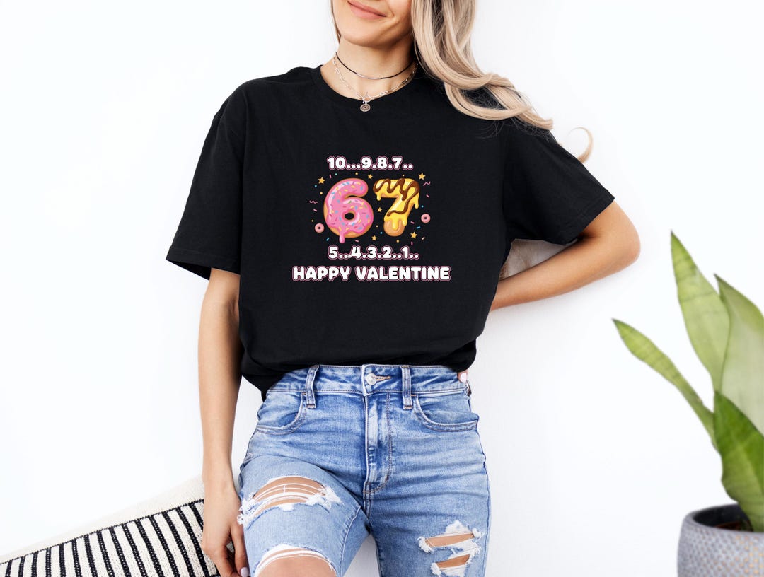 67 Countdown Happy New Year 2026 Funny Donut Drip Numbers T-shirt, New ...