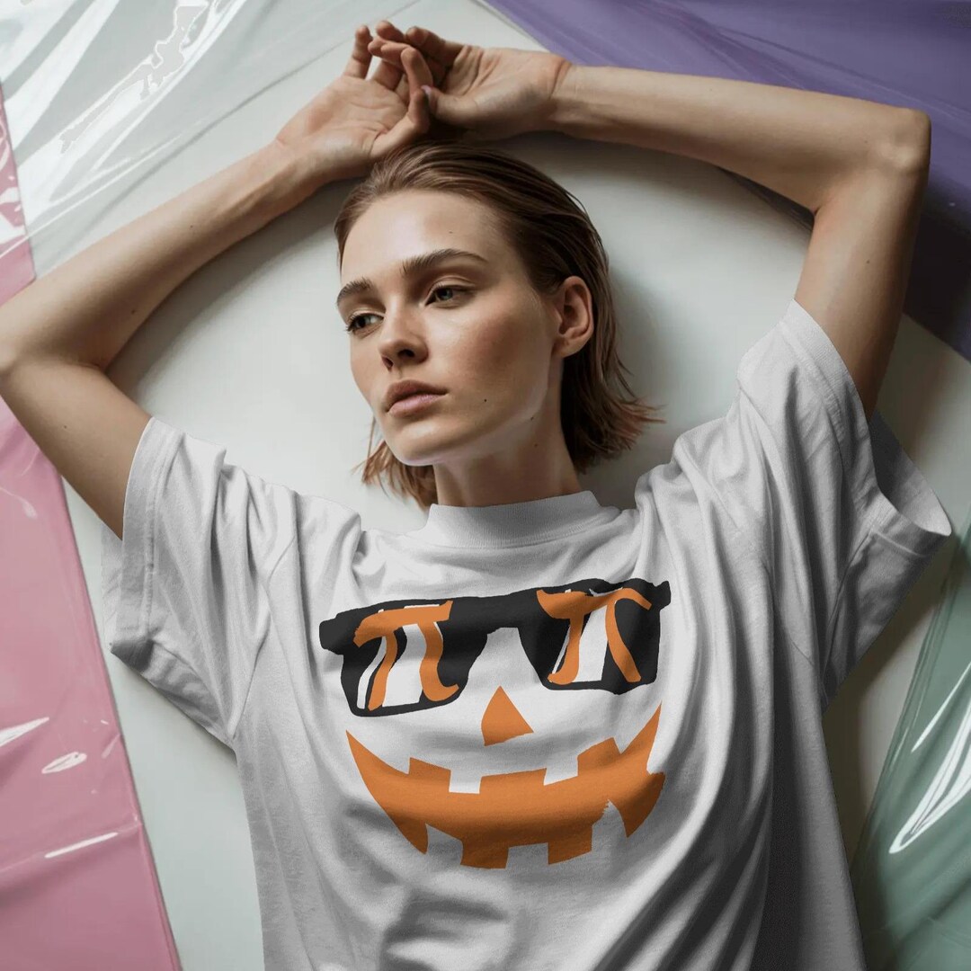 Mathematics Halloween Costume Pumpkin Pi Pie Math Teacher Shirt, Funny ...