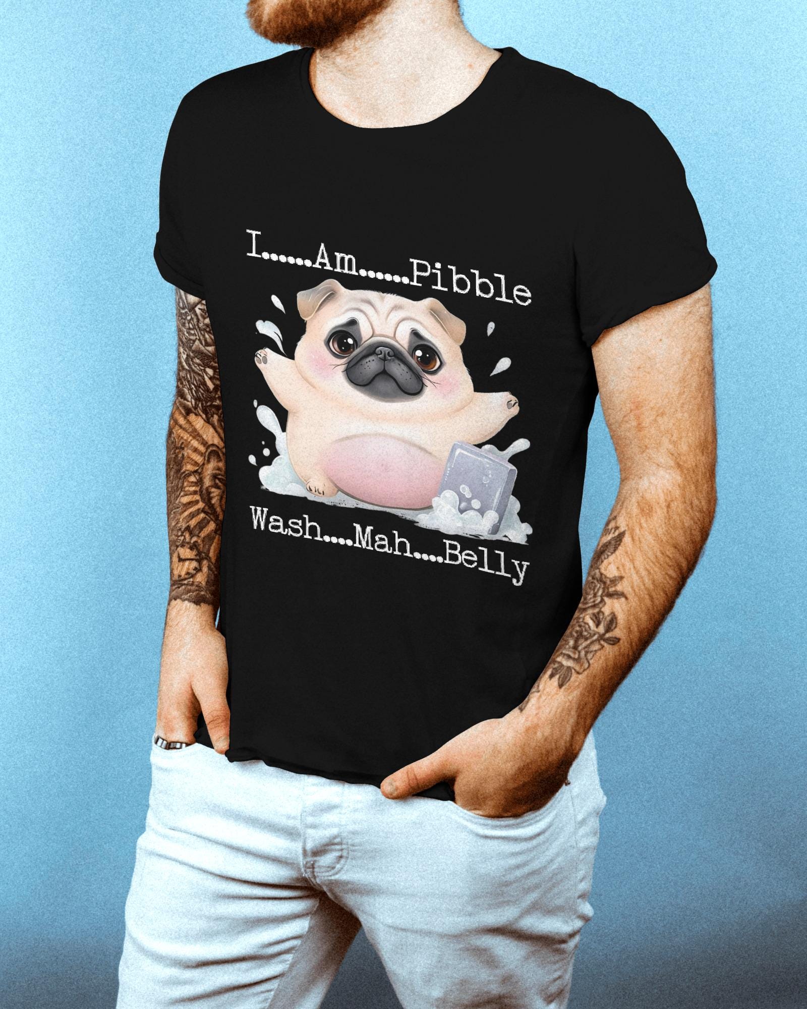 I Am Pibble Wash My Belly, Funny Pitbull Meme Art (digital Download) - Etsy
