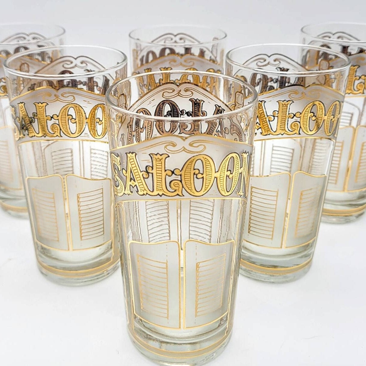 Culver Saloon Highball Glasses 6 Vintage Barware, Vintage Glassware ...