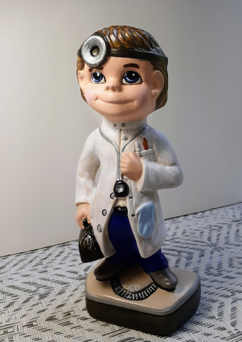 Doctor and Nurse, Ceramic Smiley Figurines Gifts, Office Decor - Etsy