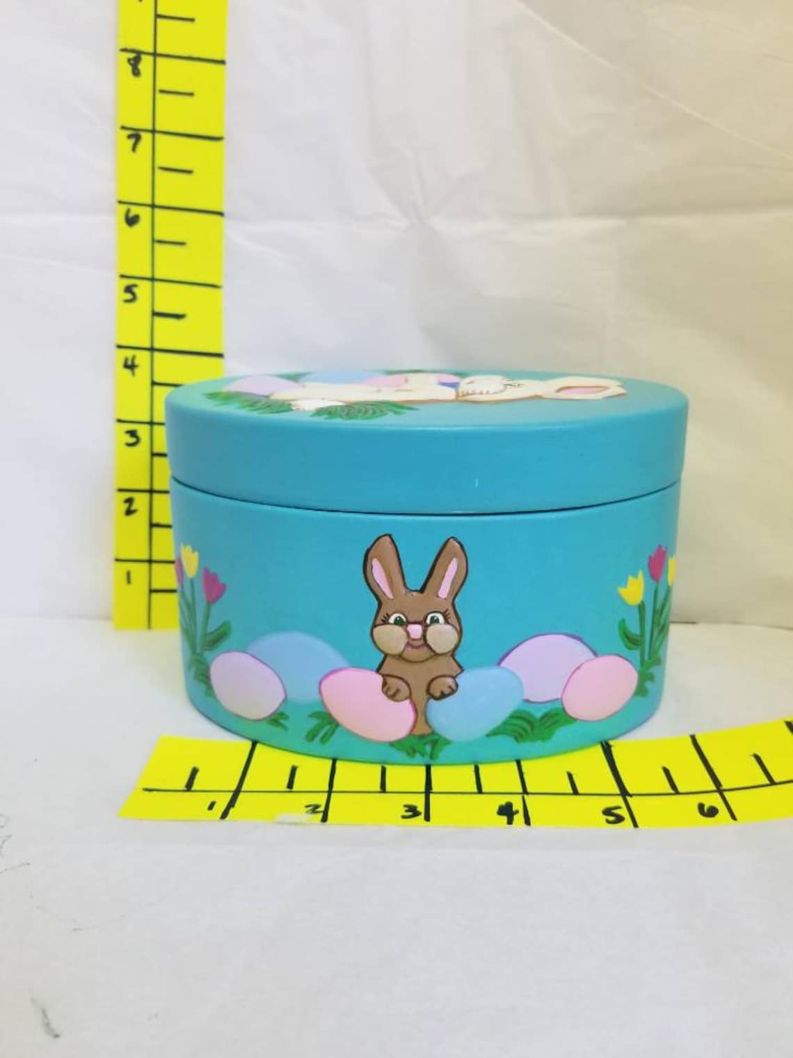 Bunny Rabbit Ceramic Treasure Box, Easter Bunny, Eggs - Etsy