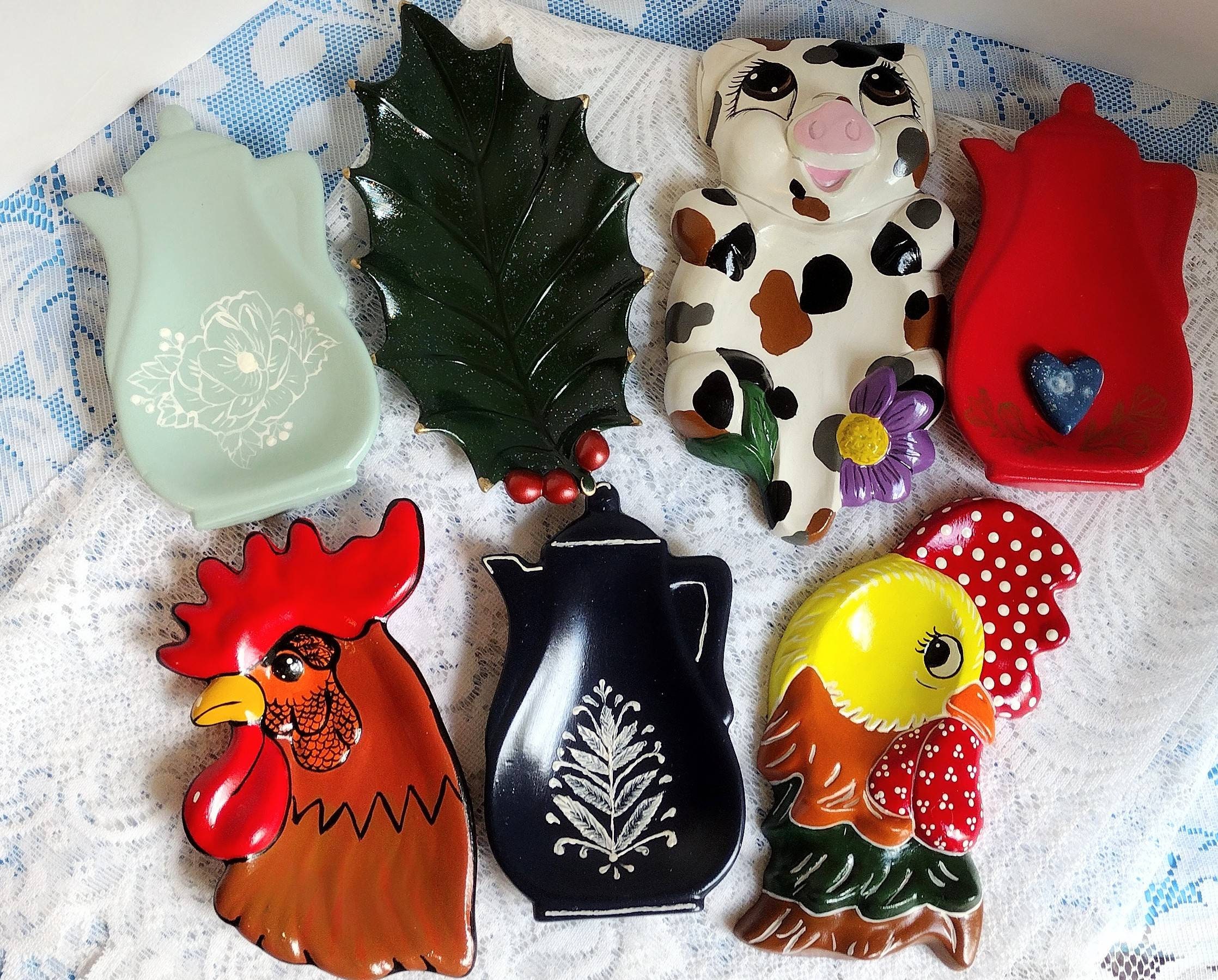 Spoon Rests, Farmhouse , Country Kitchen Decoration - Etsy