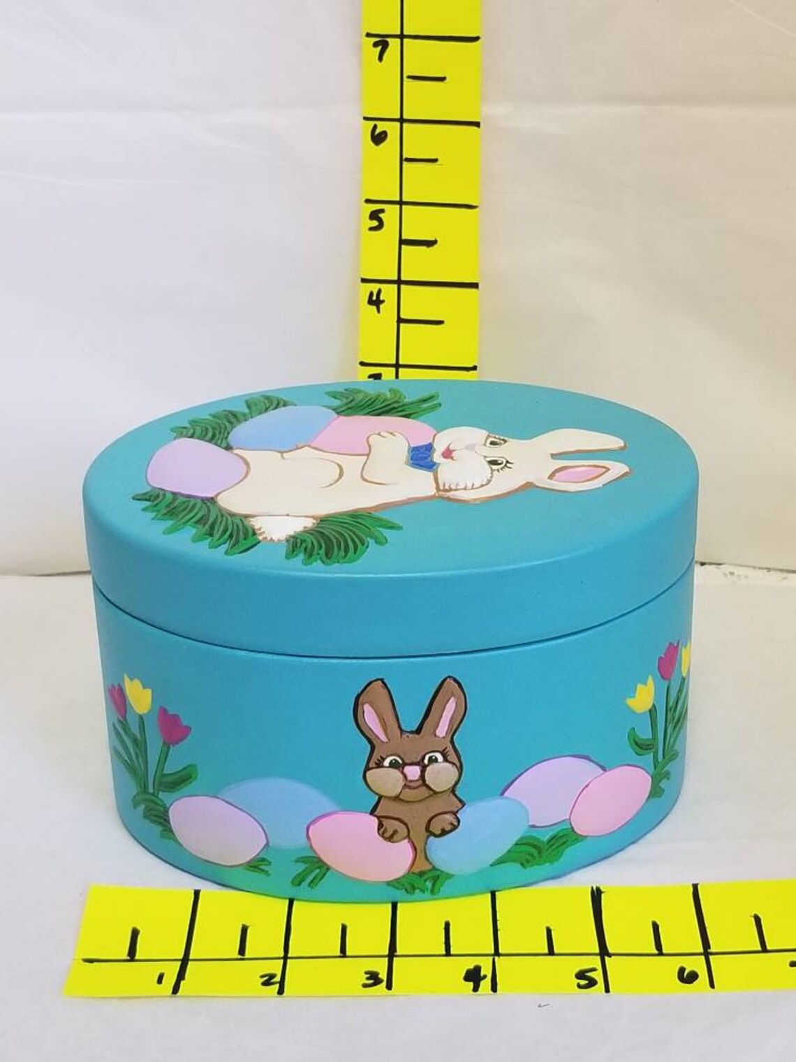 Bunny Rabbit Ceramic Treasure Box, Easter Bunny, Eggs - Etsy