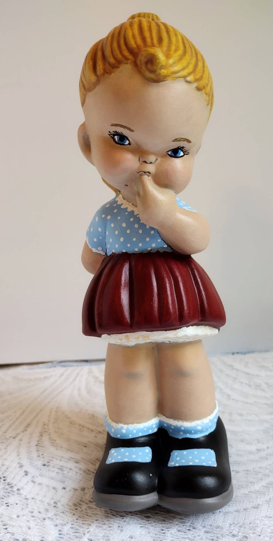 Country Children Ceramic Figurines, Siblings - Etsy