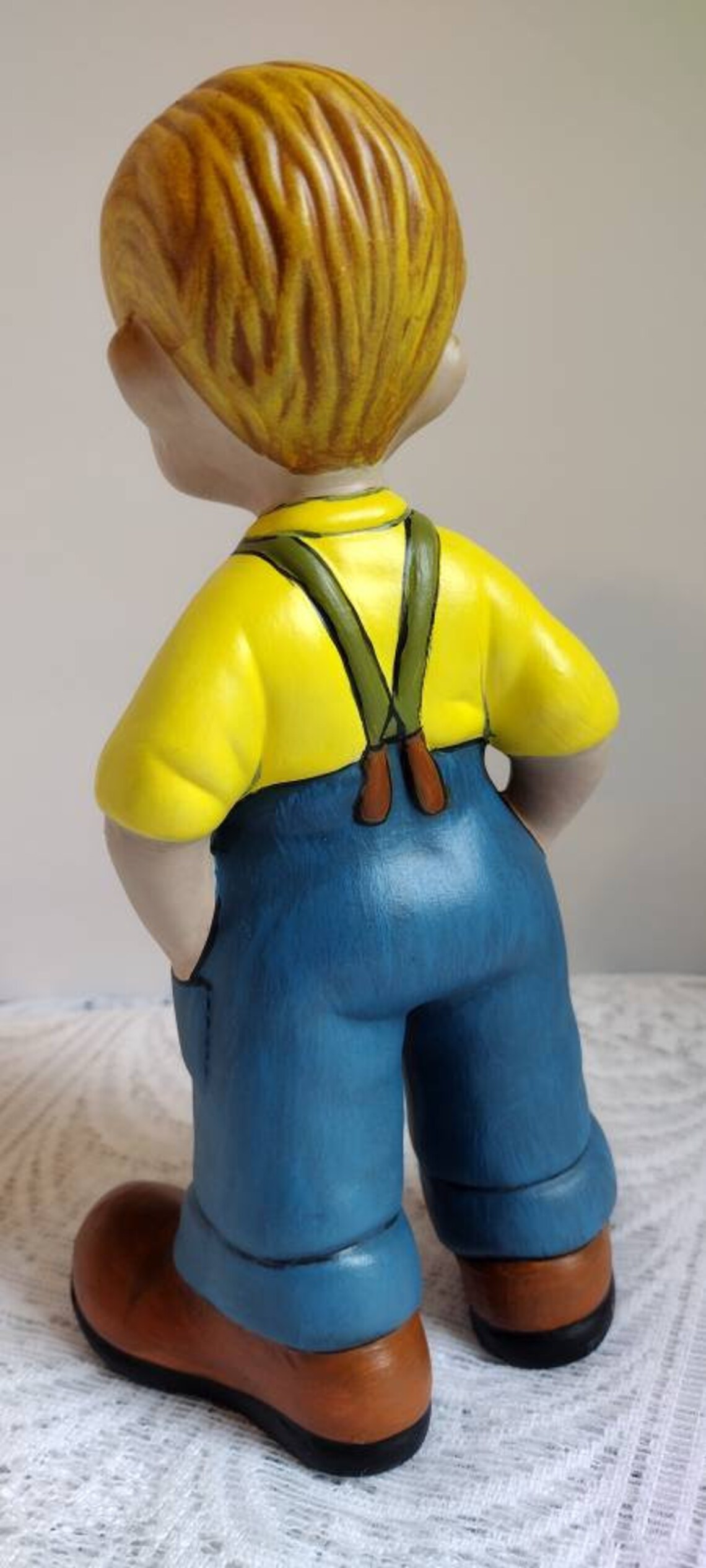 Country Children Ceramic Figurines, Siblings - Etsy
