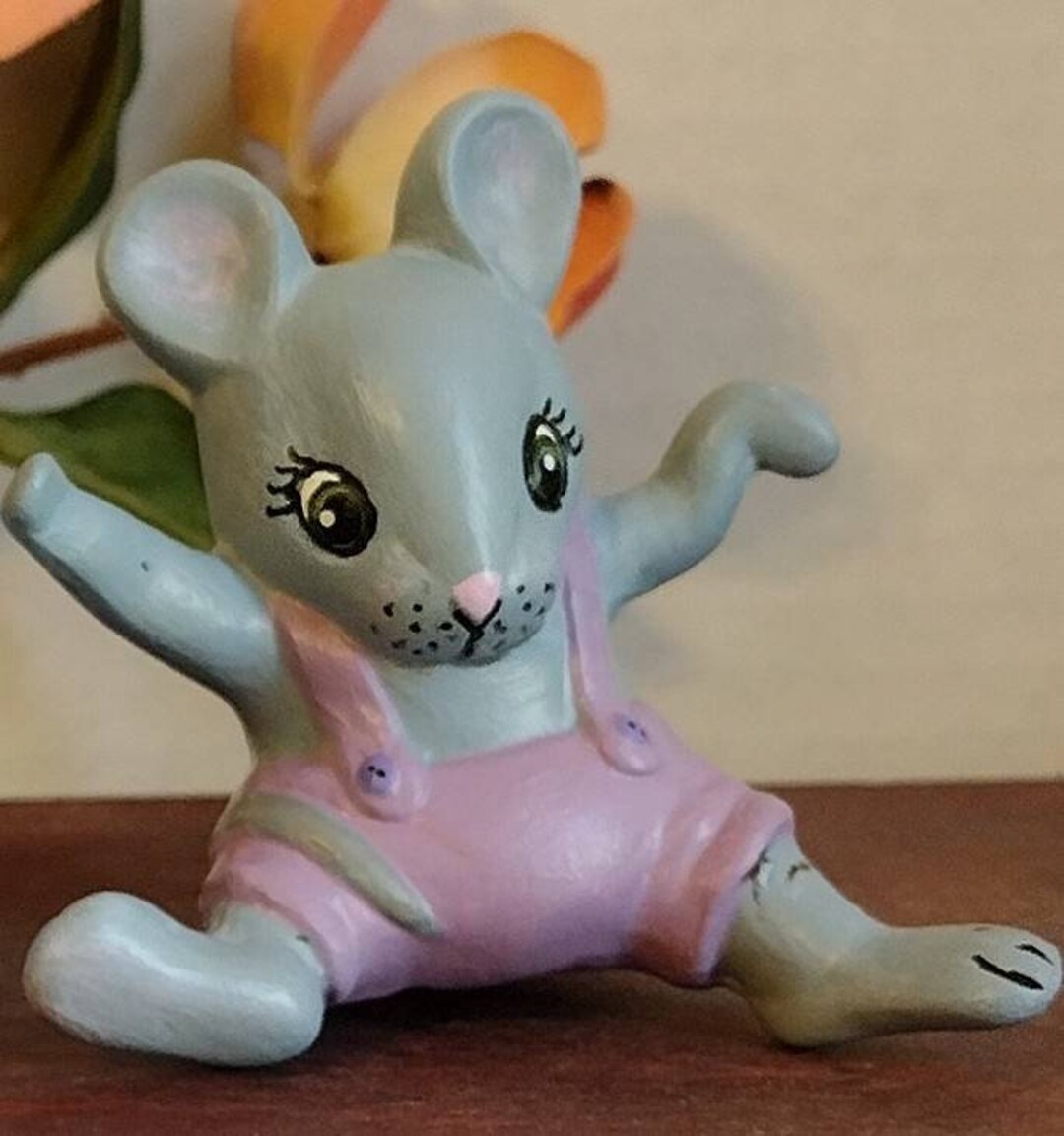 Mouse Trio Miniature, Ceramic Three Mice Set, Spring Garden - Etsy