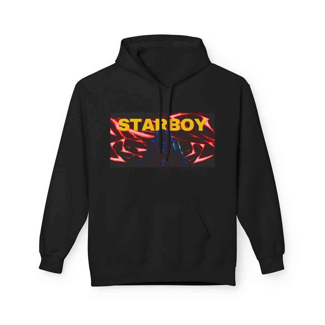 The Weeknd Starboy Graphic Fleece Hoodie, Cozy Streetwear, Perfect for ...