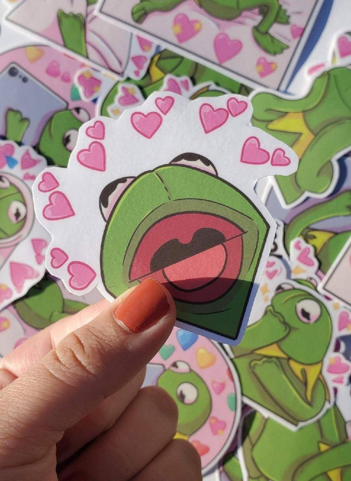 Wholesome Kermit Single Stickers - Etsy