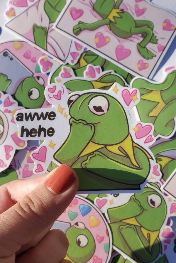 Wholesome Kermit Single Stickers - Etsy Australia