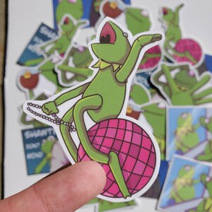 Cursed Kermit Meme Stickers - Etsy