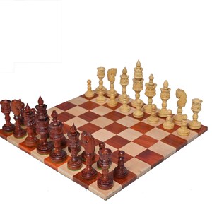 Lotus Series - Unique Hand Carved Chess Set & Artistic Chess Pieces ...