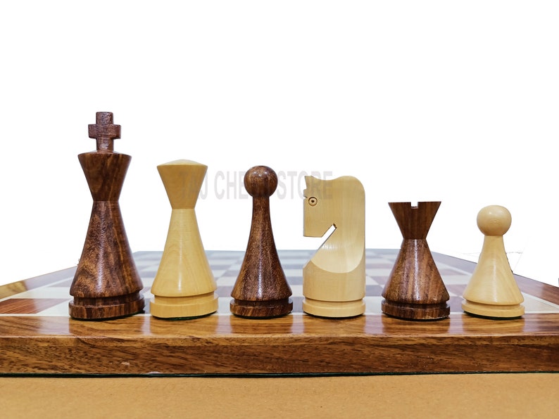 Weighted Russian Chess Pieces Cone Minimalist Chessmen With | Etsy