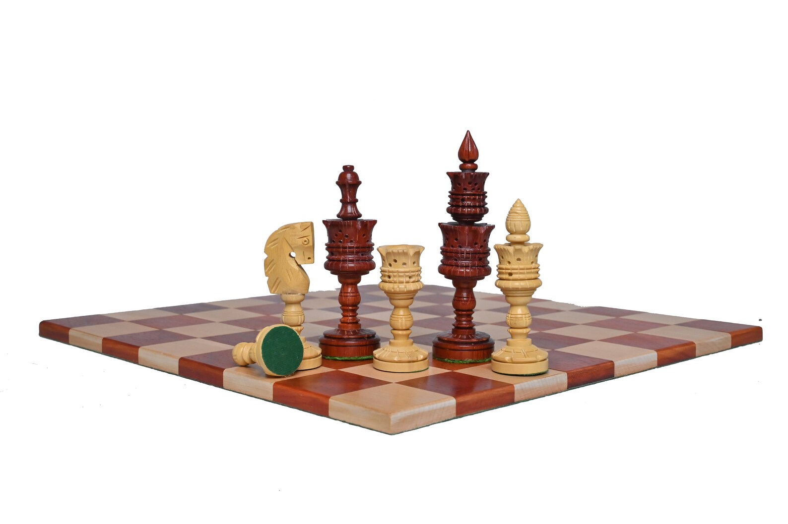Lotus Series - Unique Hand Carved Chess Set & Artistic Chess Pieces ...