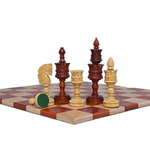 Lotus Series - Unique Hand Carved Chess Set & Artistic Chess Pieces ...