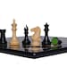 Marshall Series Staunton Chess Pieces Only in Ebony/ Natural Boxwood ...