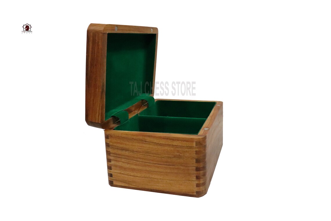 Modern Pyramid Style Wooden Chess Set Pieces in Golden | Etsy