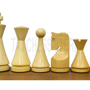 Weighted Russian Chess Pieces Cone Minimalist Chessmen With | Etsy