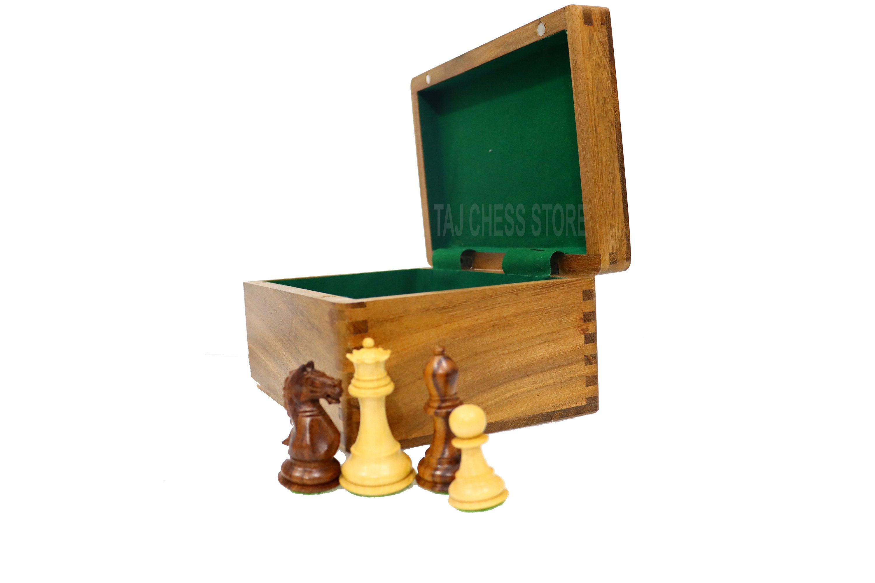 Chess Pieces Wooden Storage Box for 2.04 Chessmen - Etsy