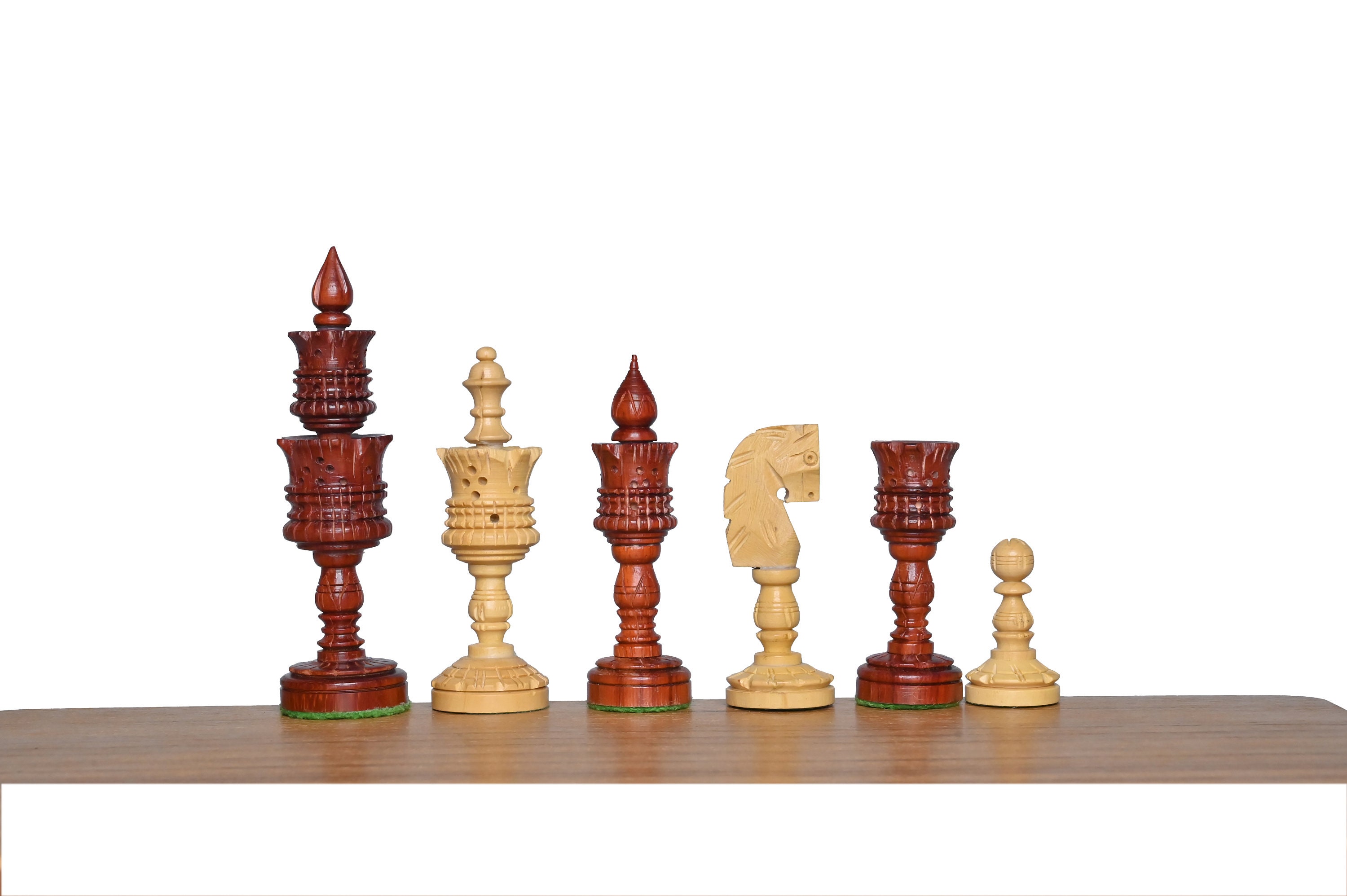 Lotus Series - Unique Hand Carved Chess Set & Artistic Chess Pieces ...