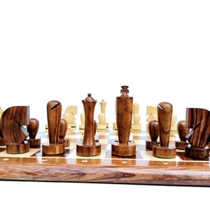 Wooden Chess Set Handcrafted chessmen and 19 board | Etsy