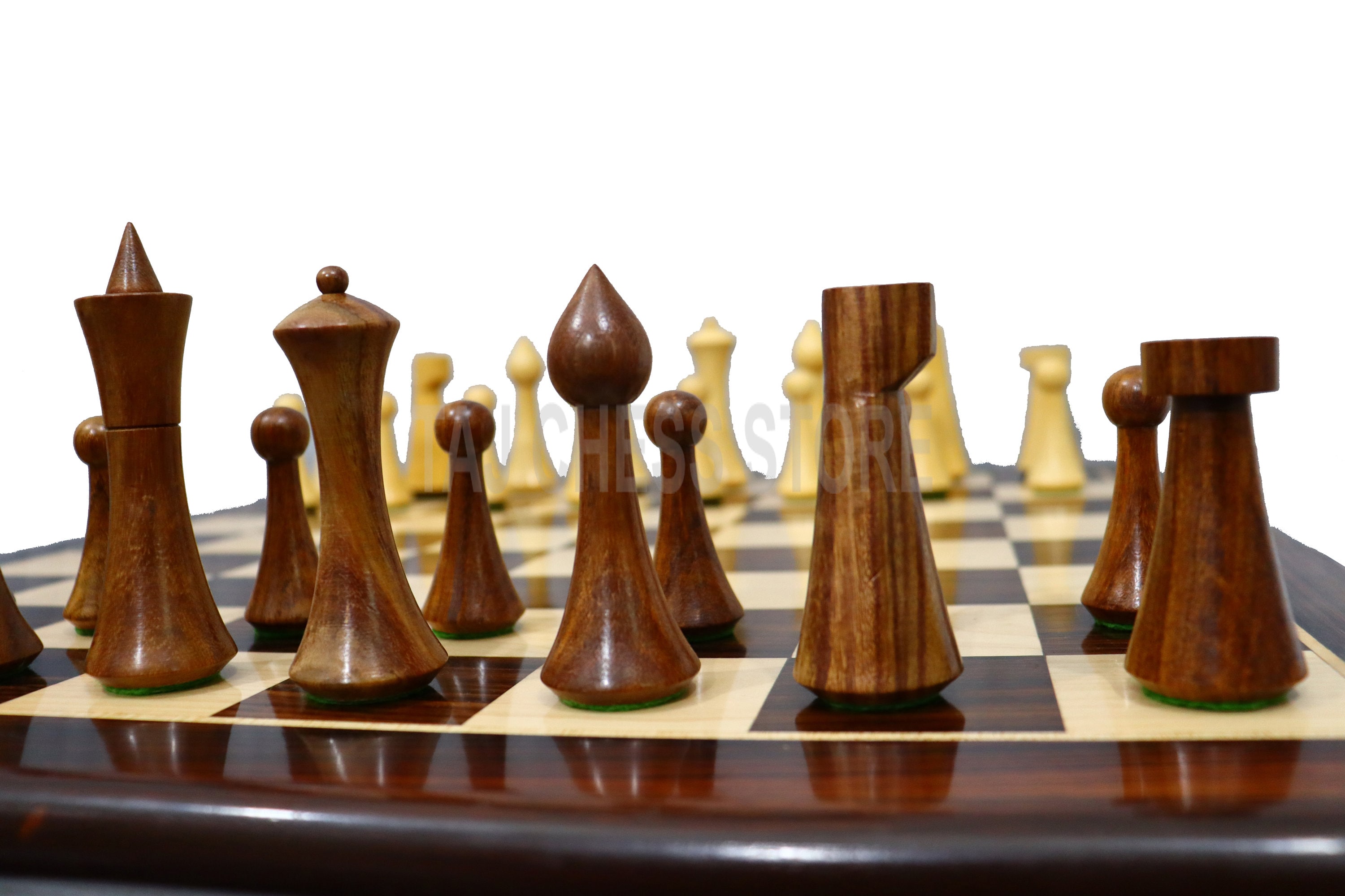 Unique Minimalist Hermann Ohme Chess Pieces Sheeshamgolden | Etsy