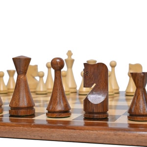 Weighted Russian Chess Pieces - Cone Minimalist Chessmen With 2 Extra ...