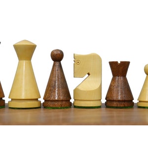 Weighted Russian Chess Pieces Cone Minimalist Chessmen With - Etsy