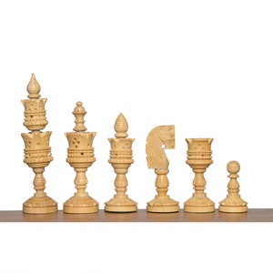 Lotus Series - Unique Hand Carved Chess Set & Artistic Chess Pieces ...