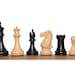 Marshall Series Staunton Chess Pieces Only in Ebony/ Natural Boxwood ...