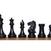 Marshall Series Staunton Chess Pieces Only in Ebony/ Natural Boxwood ...