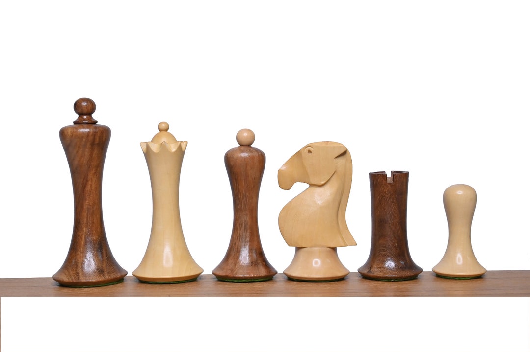 Ulbrich Series Wooden Chess Set With 2 Extra Queens- Modern Style ...