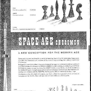 Reproduced ANRI Space Age Chess Pieces Designed by Elliott- ANRI ...