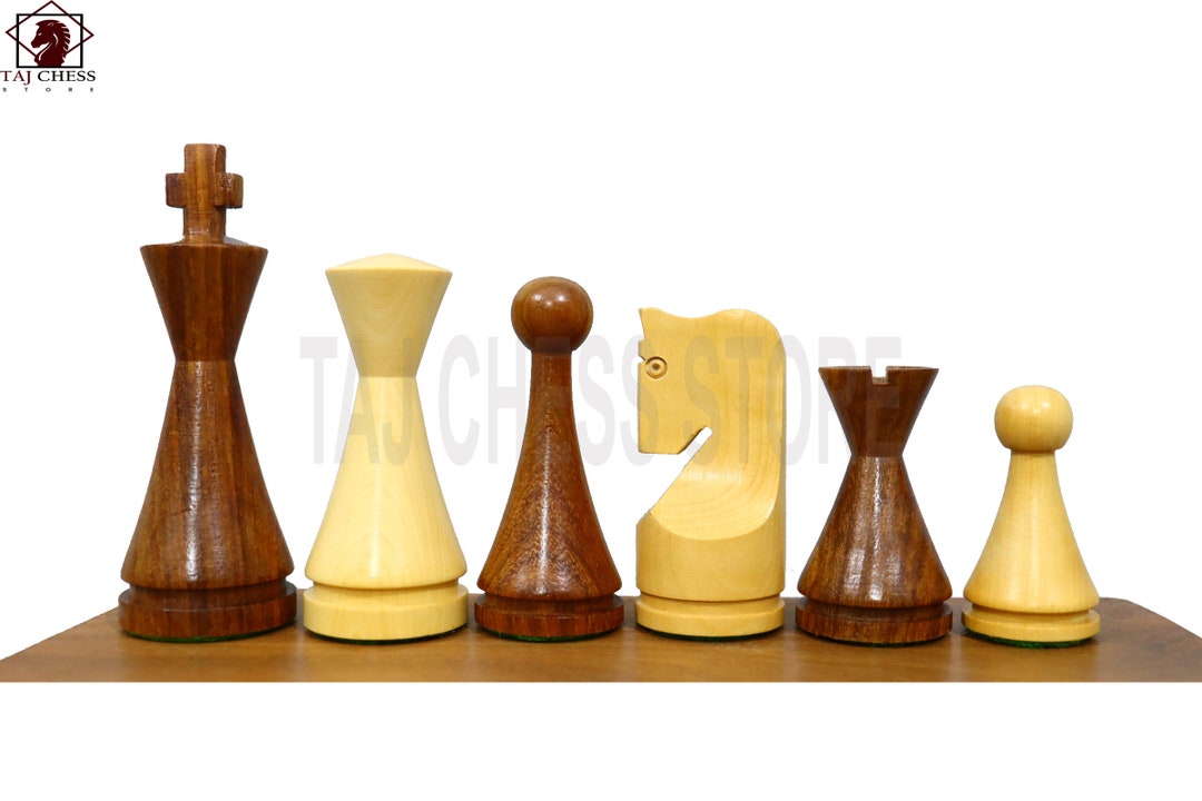 Weighted Russian Chess Pieces Cone Minimalist Chessmen With - Etsy