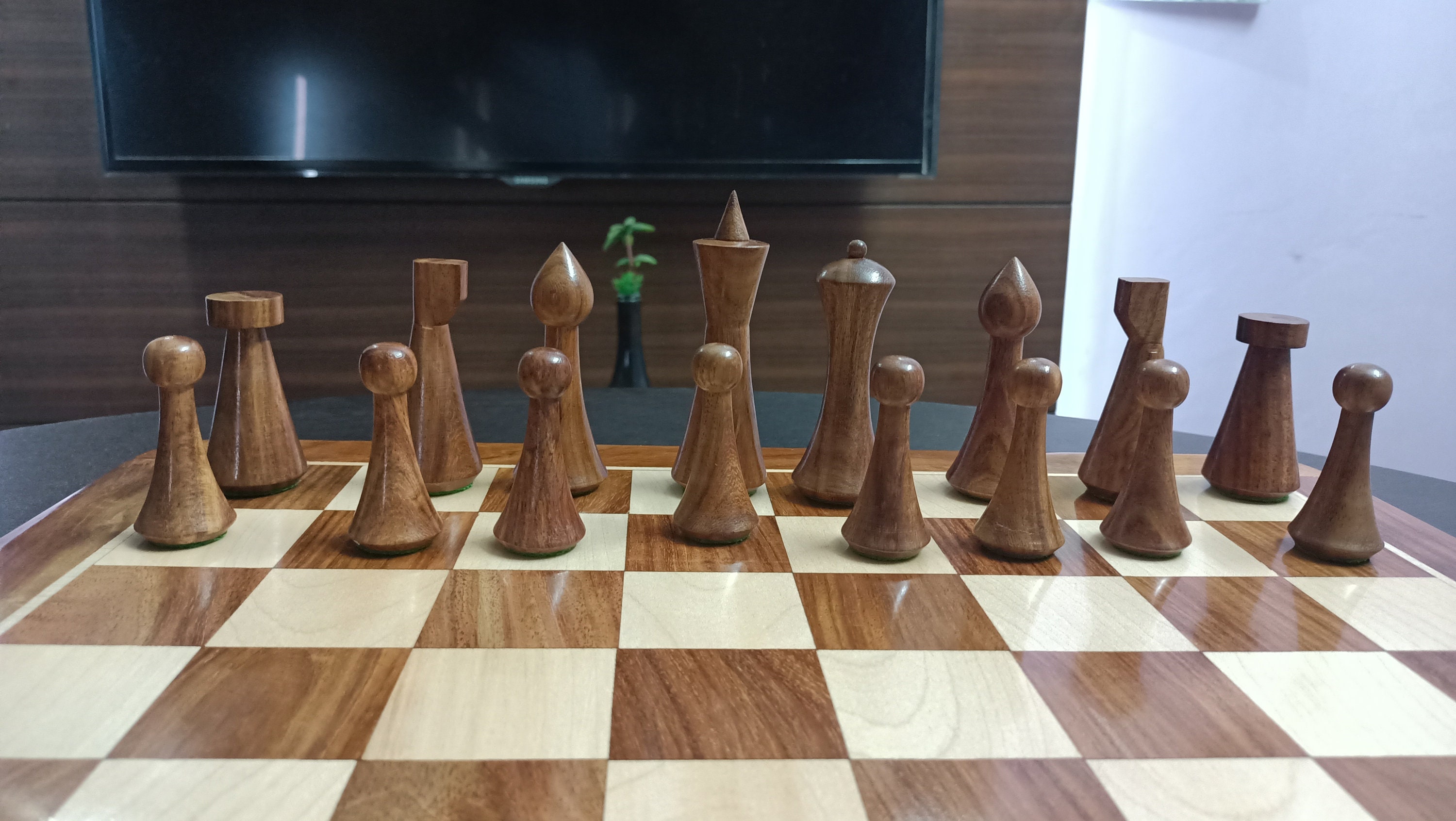 Handmade Wooden Combo Chess Set Unique Hermann Ohme Chess - Etsy