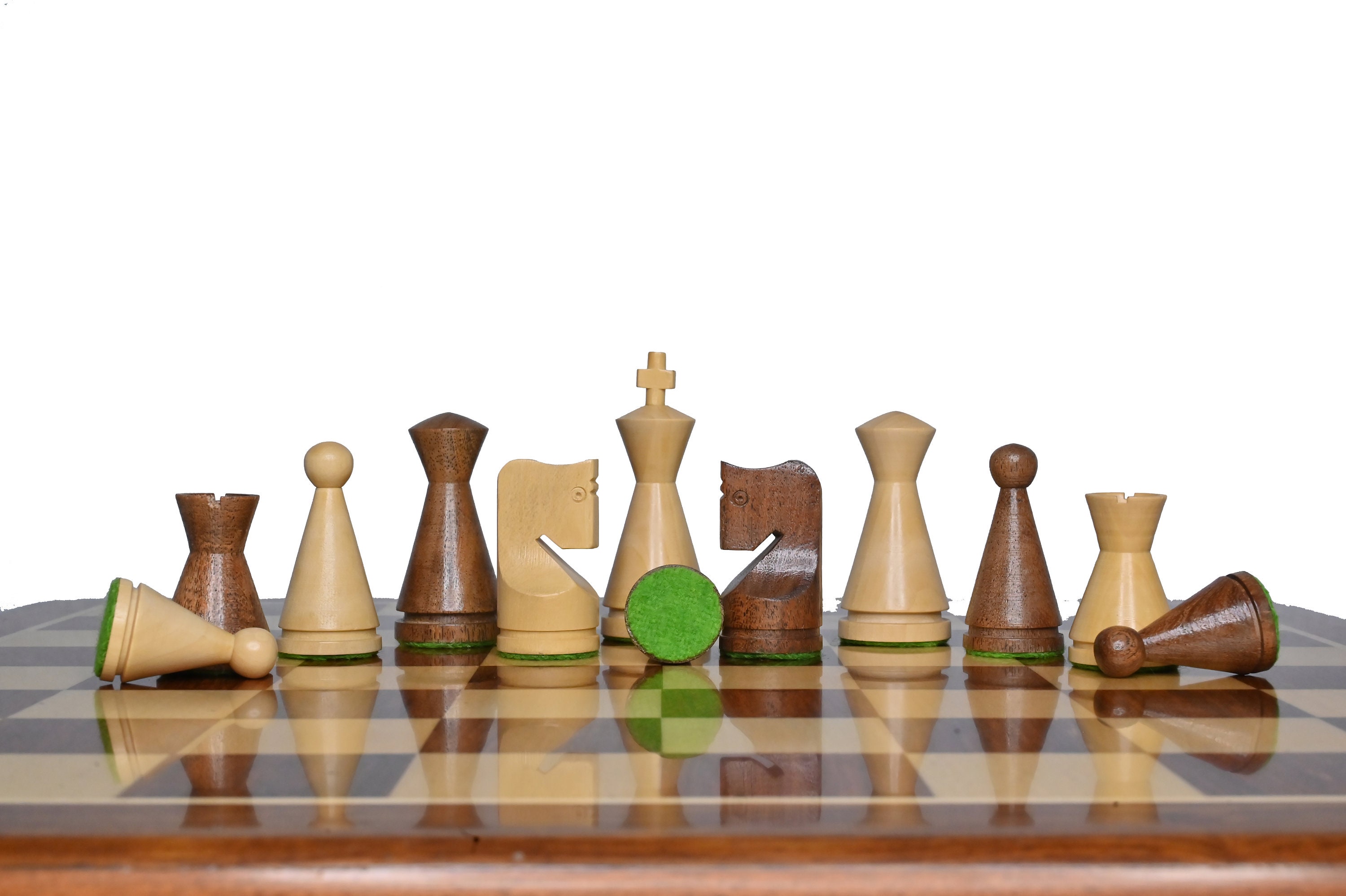 Weighted Russian Chess Pieces - Cone Minimalist Chessmen With 2 Extra ...