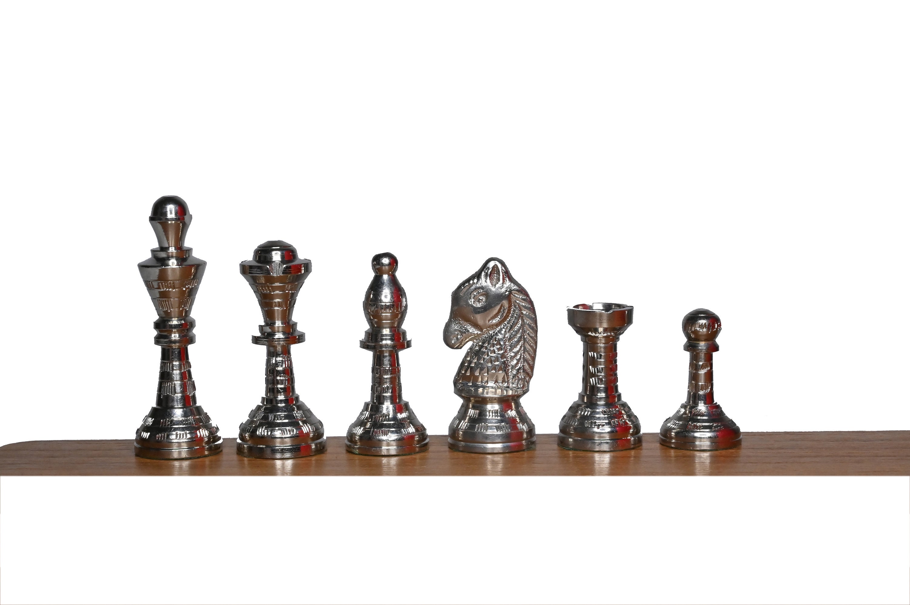 12" Solid Brass Metal Chess Set Pieces & Board With Velvet Storage Box ...