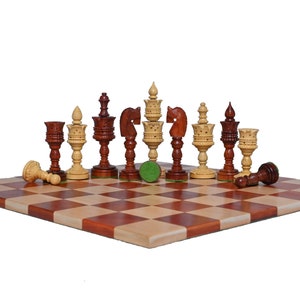 Lotus Series - Unique Hand Carved Chess Set & Artistic Chess Pieces ...