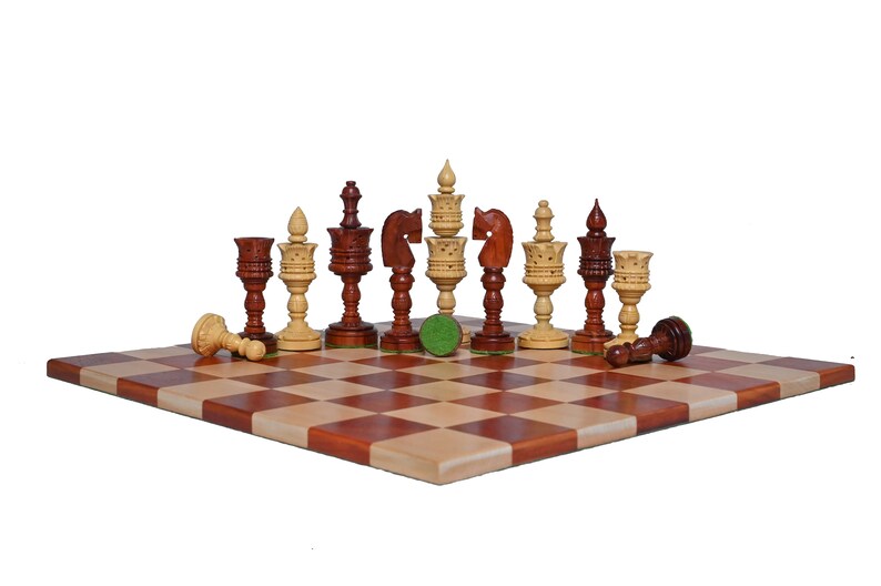 Lotus Series - Unique Hand Carved Chess Set & Artistic Chess Pieces ...