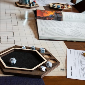 D&D Dice Tray Coaster and Tower Combo, Dungeon Master, DM Gift ...