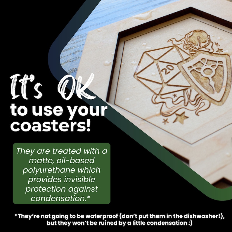D&D Dice Tray Coasters for Mom and Dad, Dnd / Pathfinder / Tabletop RPG ...