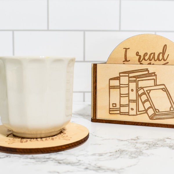 Book Coasters - Etsy