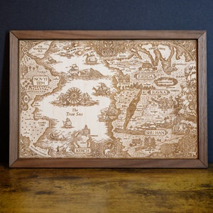 Grishaverse Map, Wood Engraved Map From Shadow and Bone - Etsy