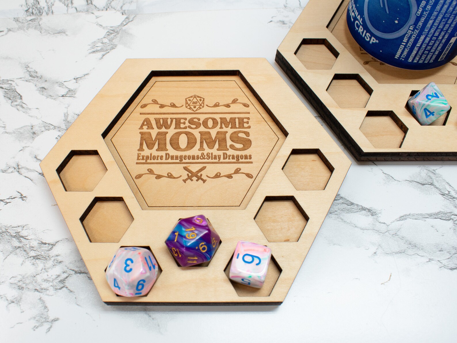 D&D Dice Tray Coasters for Mom and Dad, Dnd / Pathfinder / Tabletop RPG ...